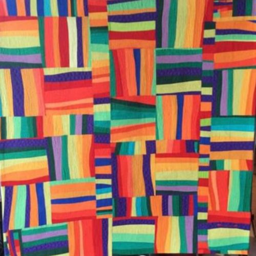 Blue repetition challenge | Quilt Improv Studio