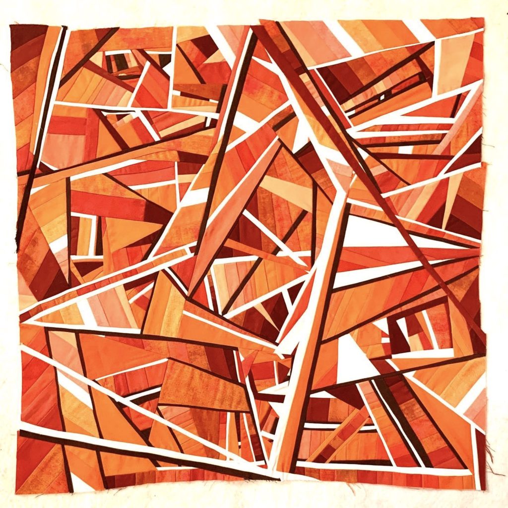 Blue repetition challenge | Quilt Improv Studio